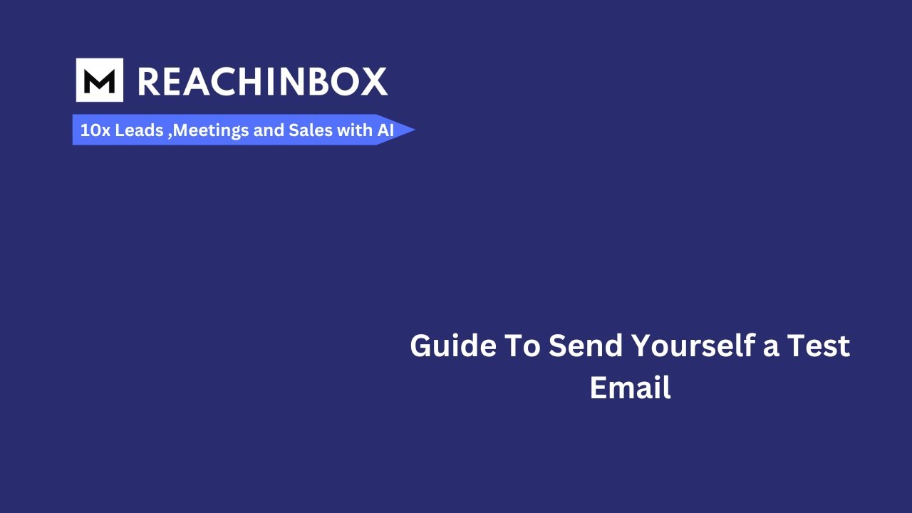 Never Send a Blind Email Again! Test Emails in ReachInbox.ai (Quick ...