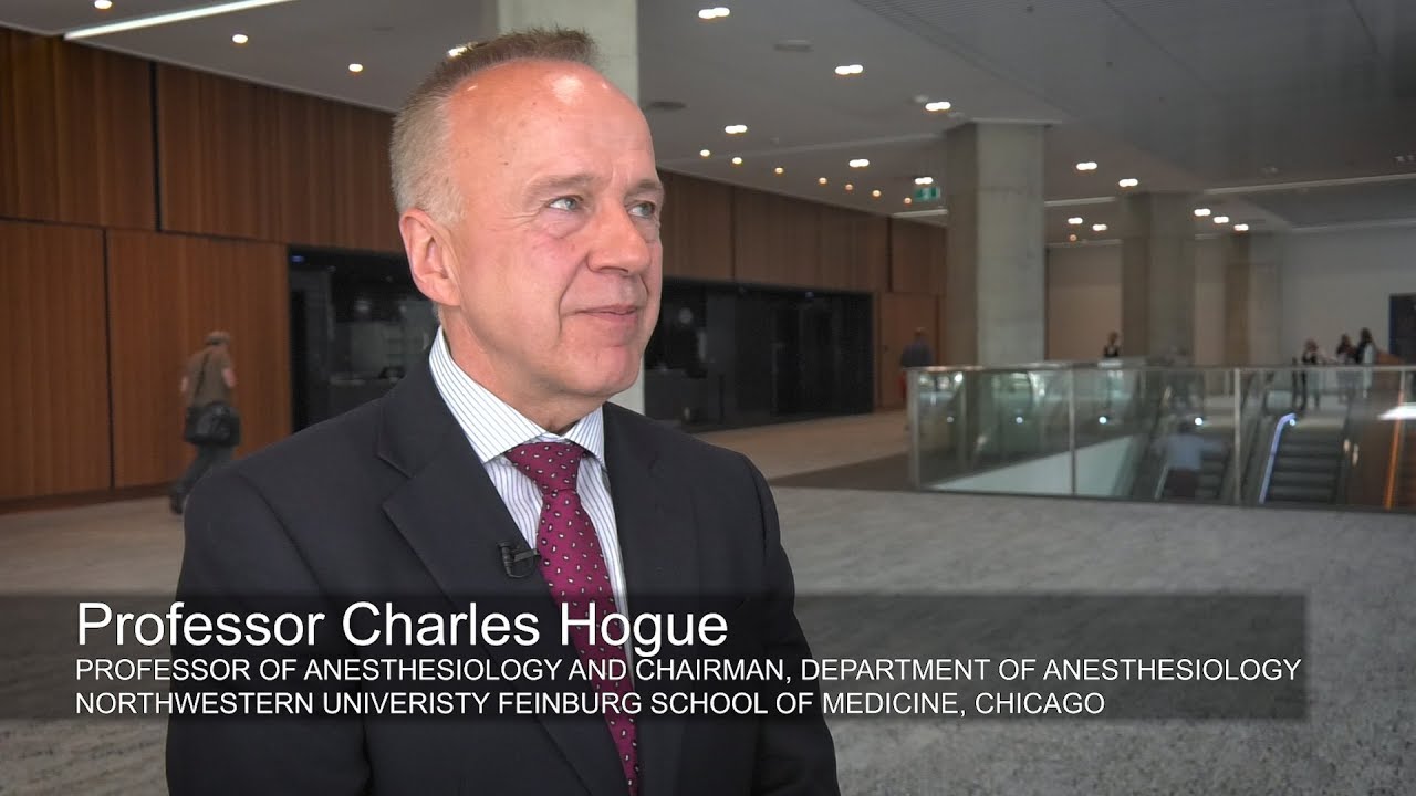 Professor Charles Hogue, Professor of Anesthesiology talks with Dr Dale ...