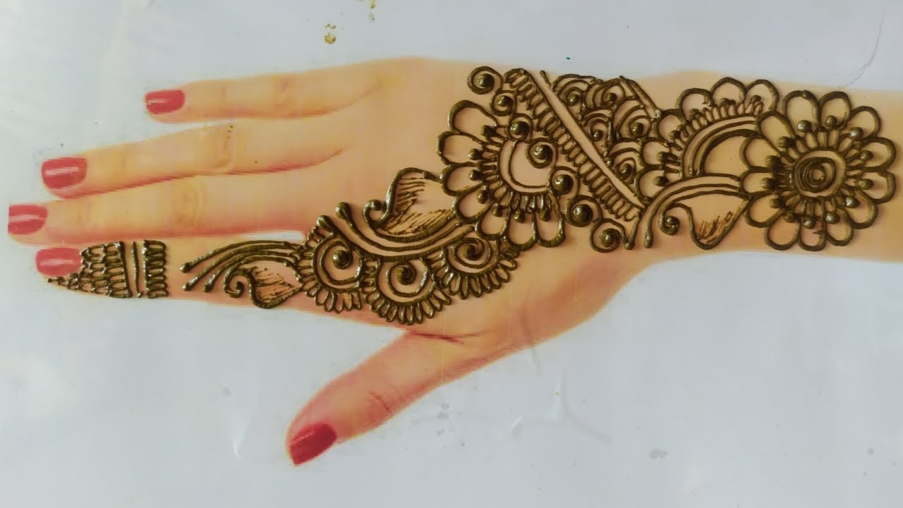 New Mehandi Design || Mehandi Tutorial ||Eid Spacia Mehandi Design ...