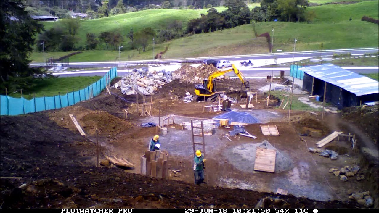 Time lapse: breaking down rocks in basement and working on foundation ...