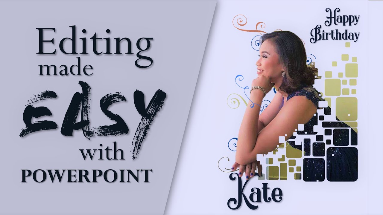 Photo Editing with Microsoft PowerPoint | MS PowerPoint Tutorial ep. 1 ...