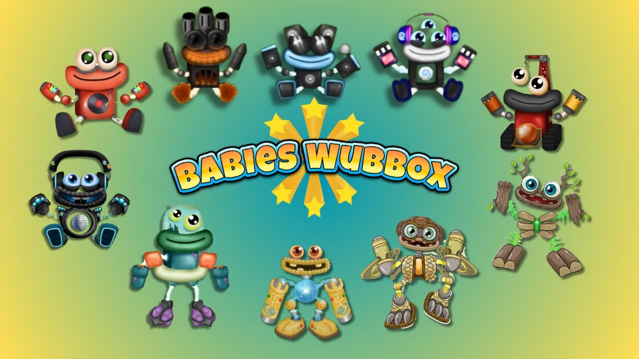 All Wubbox 🎶Sounds And Animations: Babies - EGGS - BOXES "My Singing ...