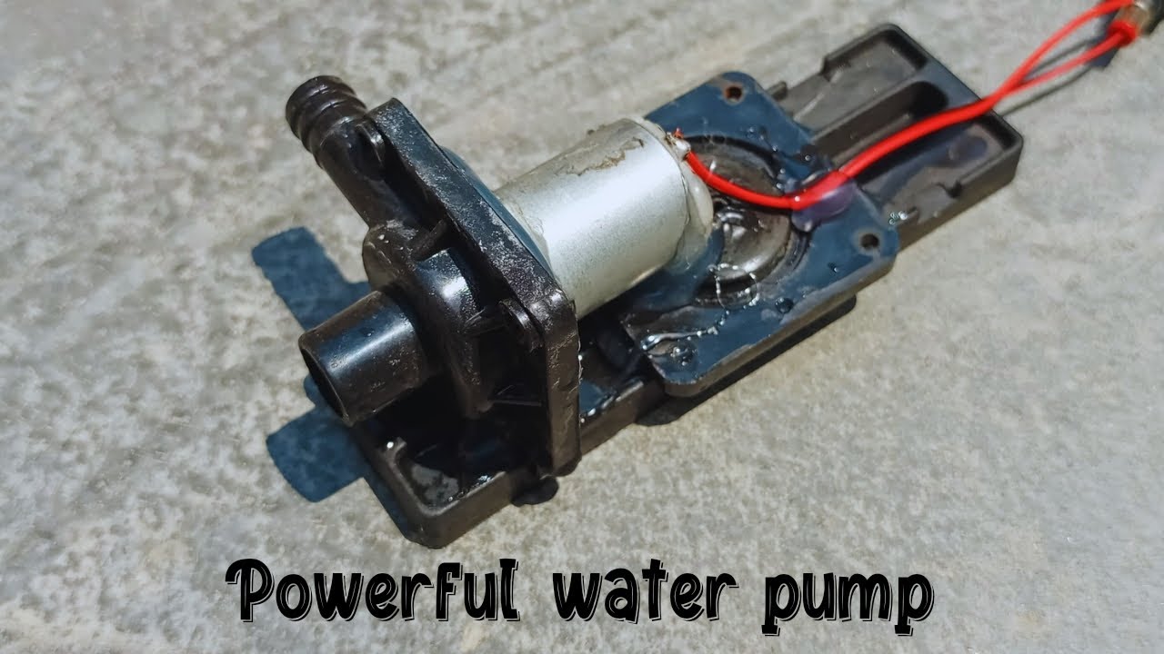 How to make simple water pump at home | Diy dc water pump 12 volt - YouTube