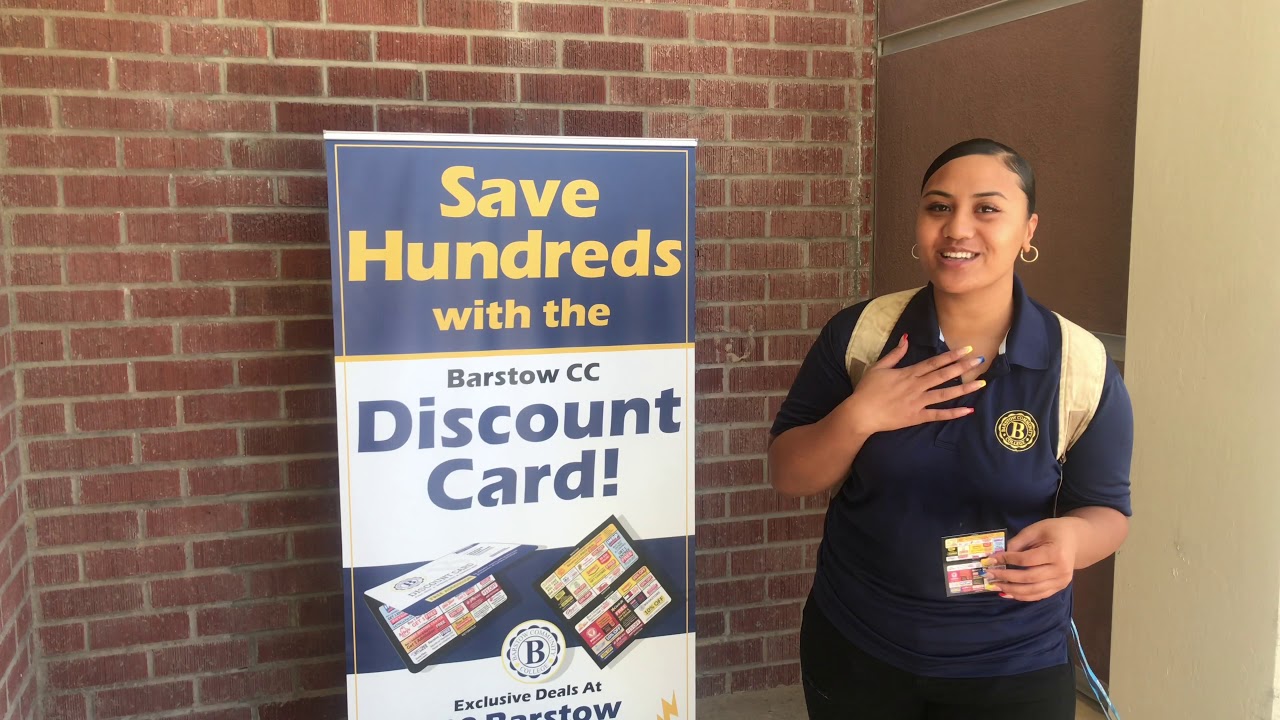 College Discount Cards On Campus at Barstow and VVC - - YouTube