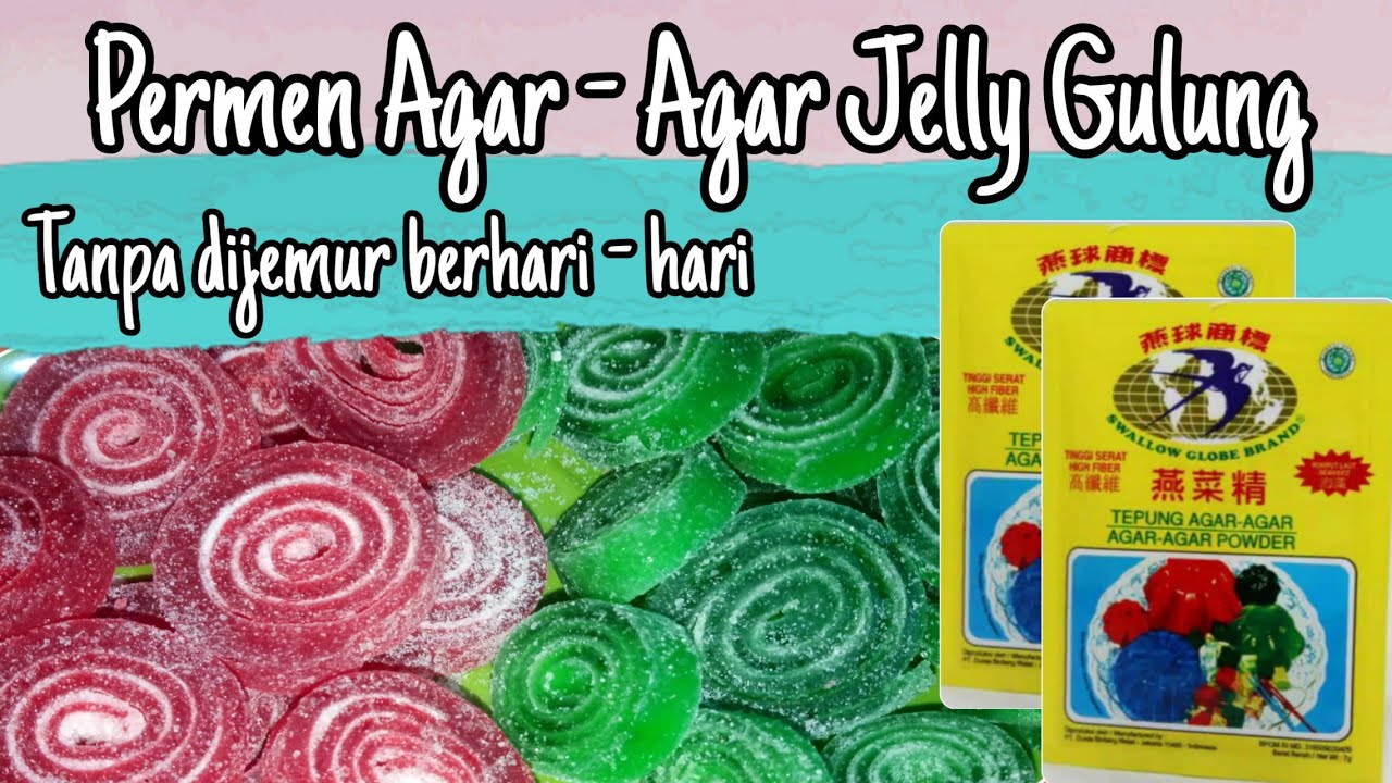 Permen Agar Agar Jelly Gulung - Peri Cooking - YouTube