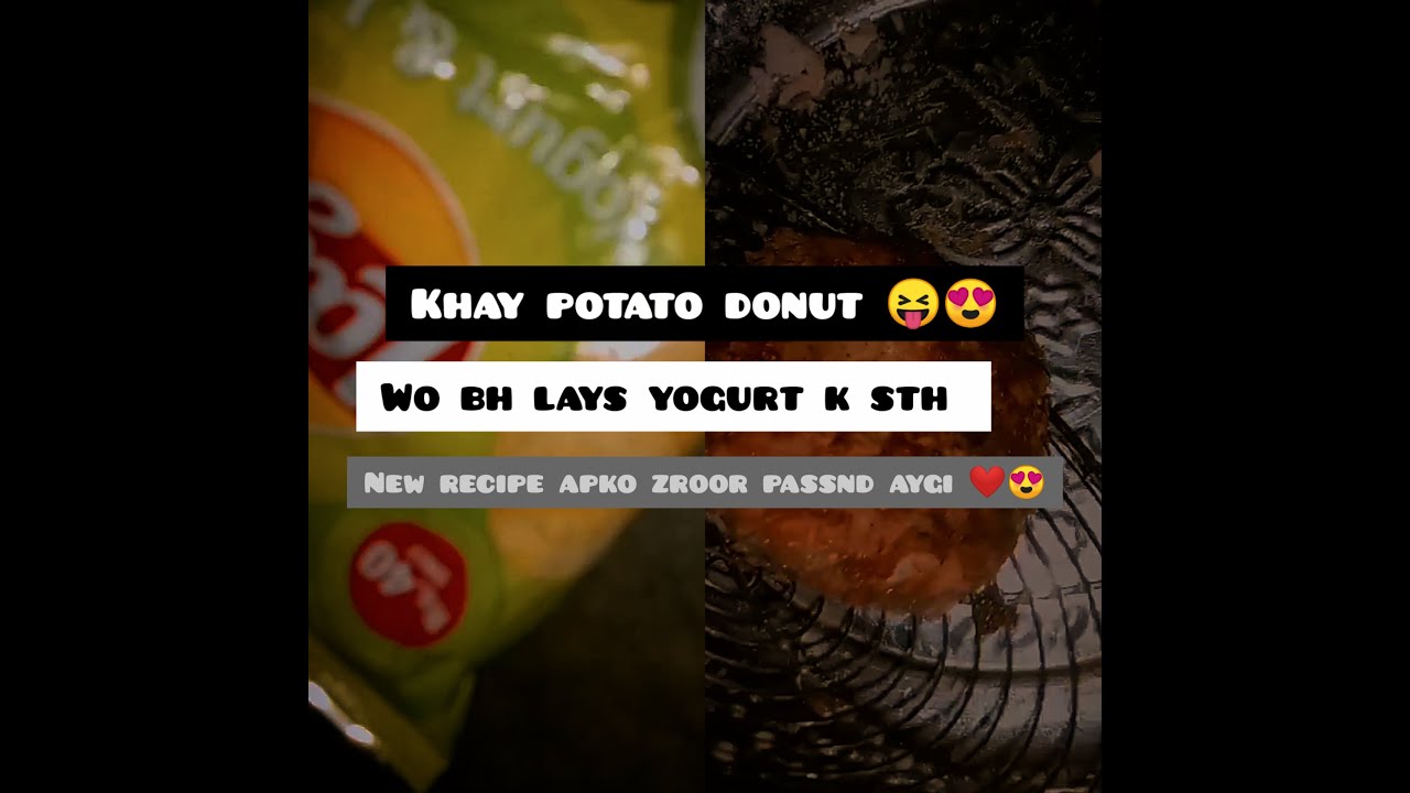 potato donut lay's chips k sth | new recipe | bread crumb se zyda ...