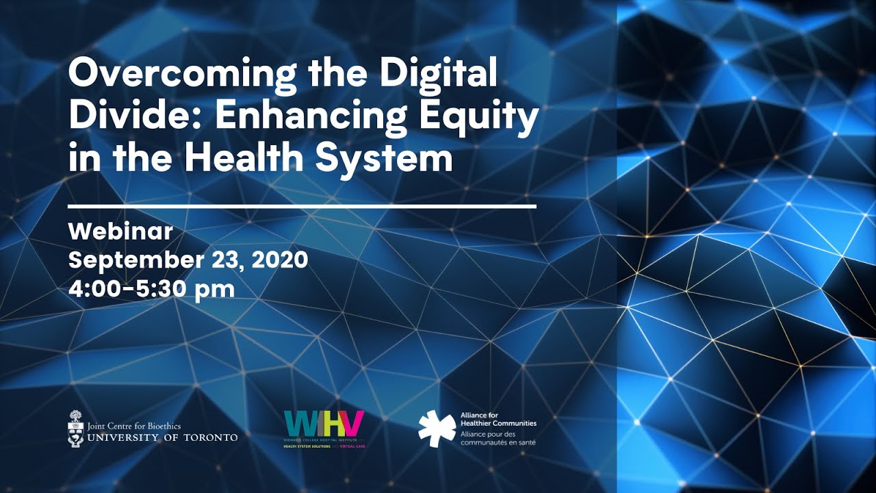 Overcoming the Digital Divide: Enhancing Equity in the Health System ...
