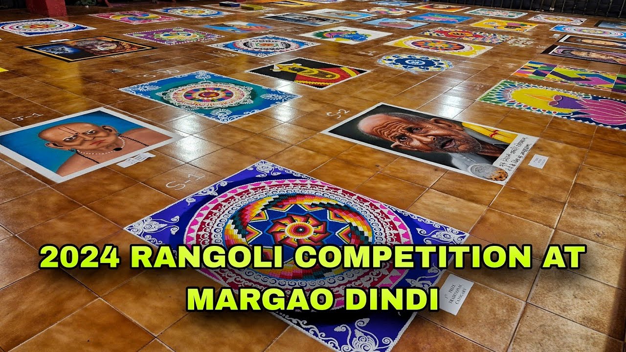 All Goa Rangoli Competition At Margao Dindi 2024 - YouTube