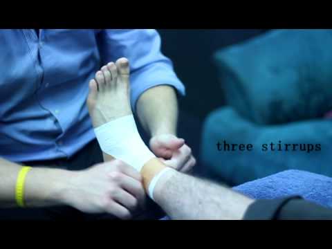 Sports Focus Physiotherapy - Inversion Ankle Sprain : Taping - YouTube