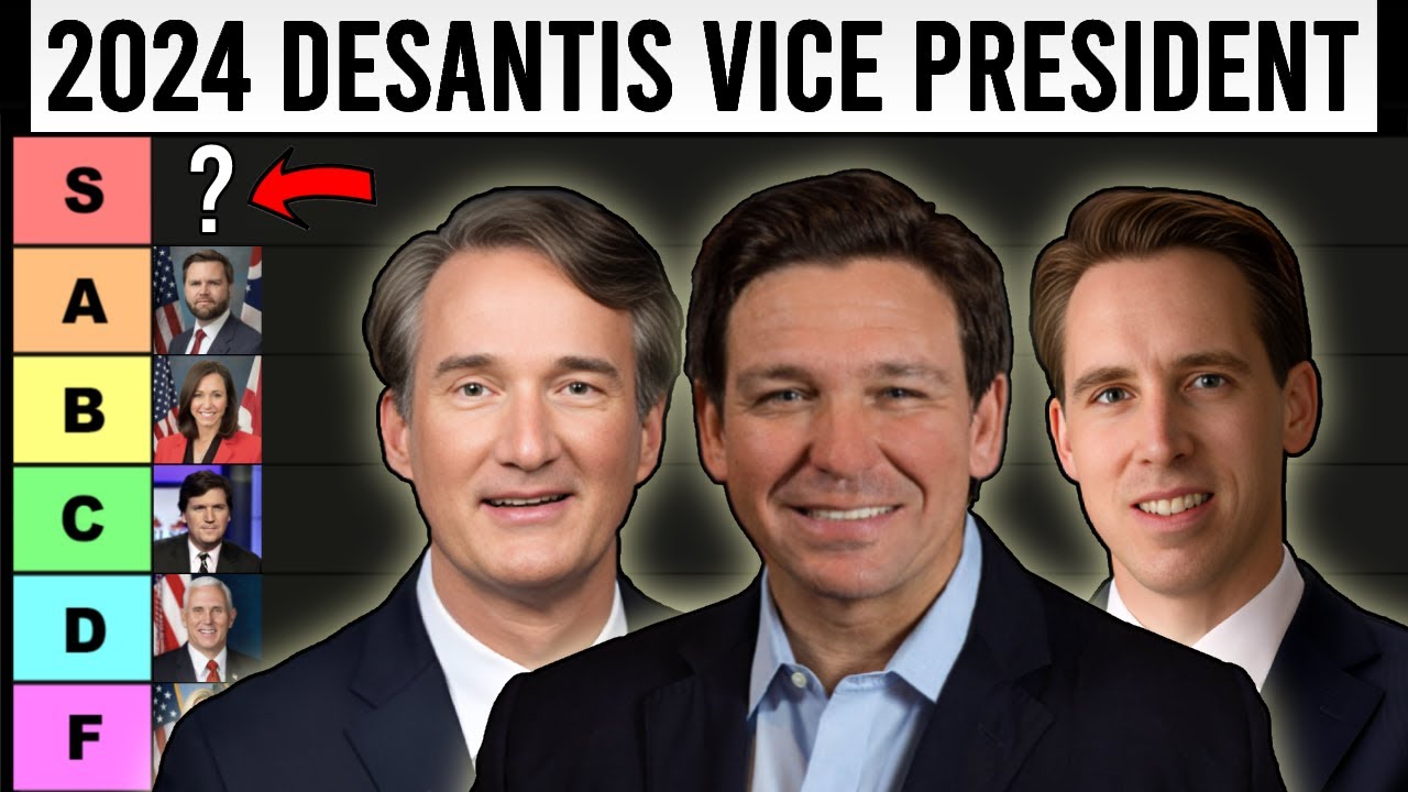 Tier List for DeSantis' 2024 Republican Vice Presidential Pick - YouTube