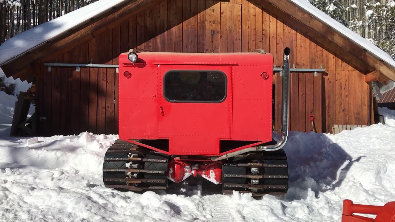 Snowcat out of garage 2019 #1 - YouTube