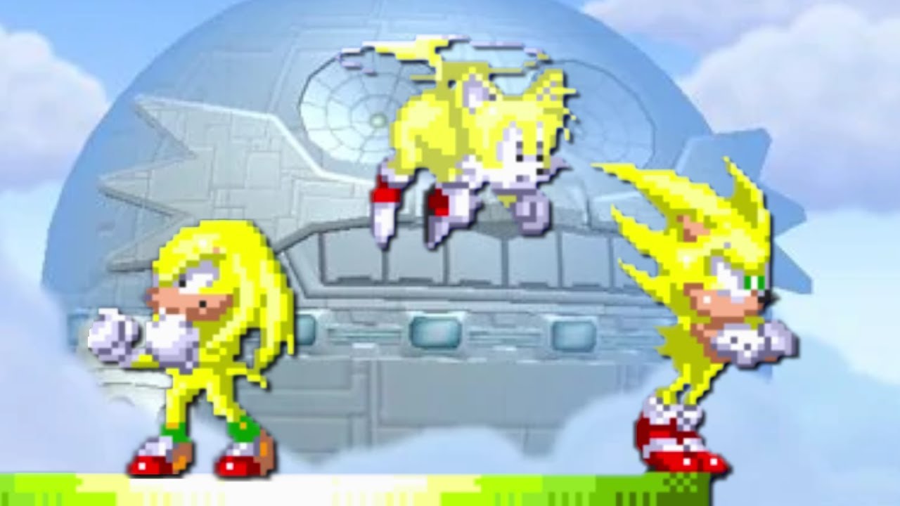 Golden Super Sonic And Knuckles & Tails - YouTube
