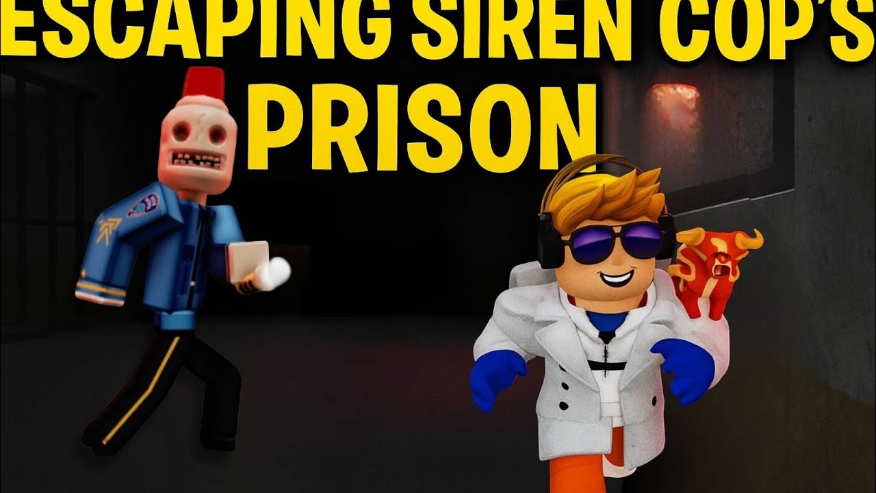 Escaping Siren cop's prison | Roblox - YouTube