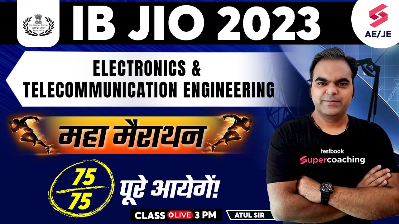 IB JIO Recruitment 2023 | 75 मिनट Live Paper | IB JIO Electronics Most Important Questions |Atul ...