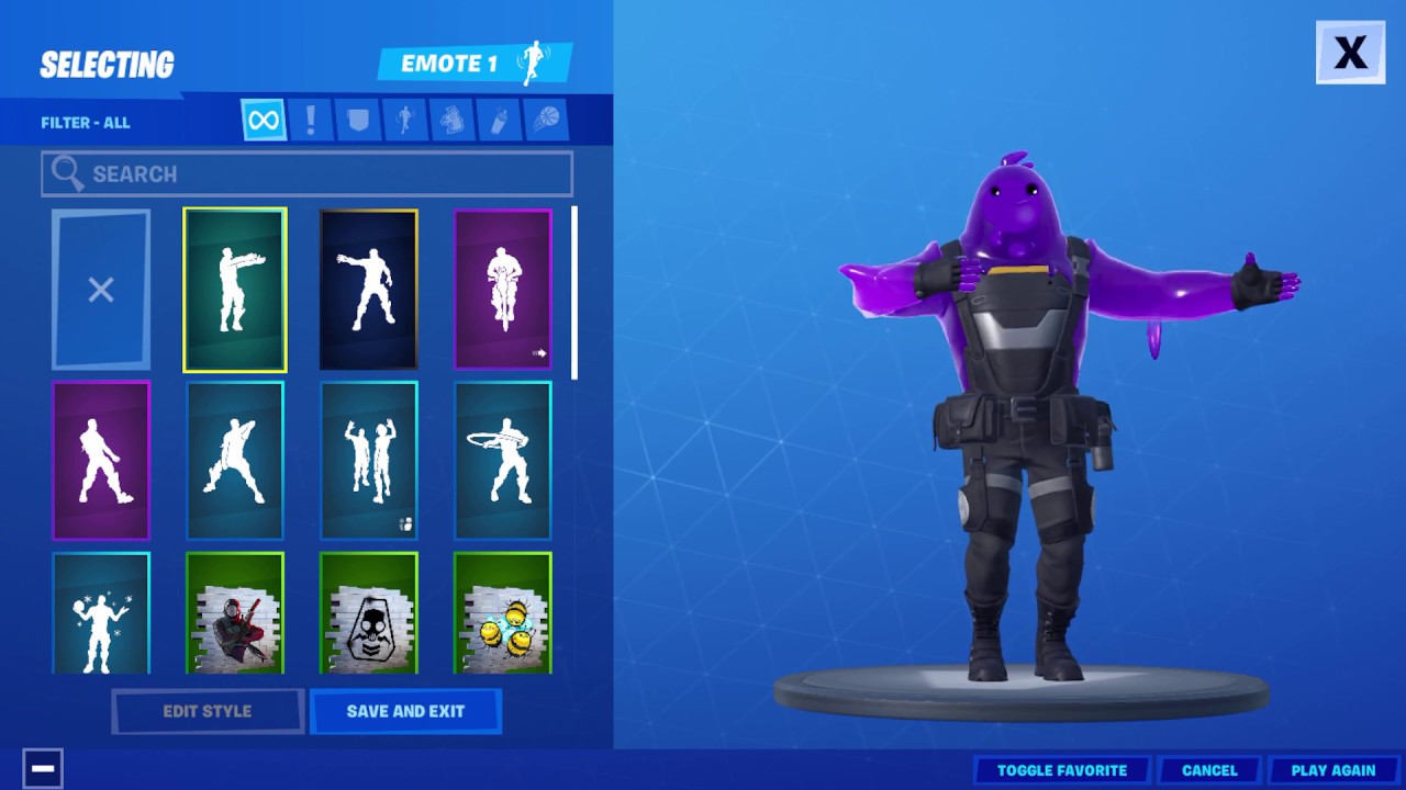 Fortnite Purple Rippley (Blandito) Skin dances NINJA STYLE (baila danza ...
