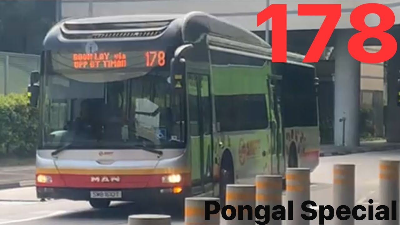 [Pongal Special] SMRT Buses 178 MAN NL323F A22 E5 SMB1610T (Batch 3 ...