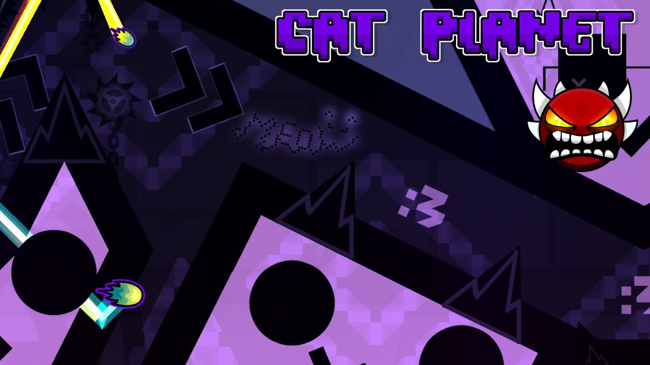 Cat Planet by IcEDCave 56% (Extreme Demon) | Geometry Dash - YouTube