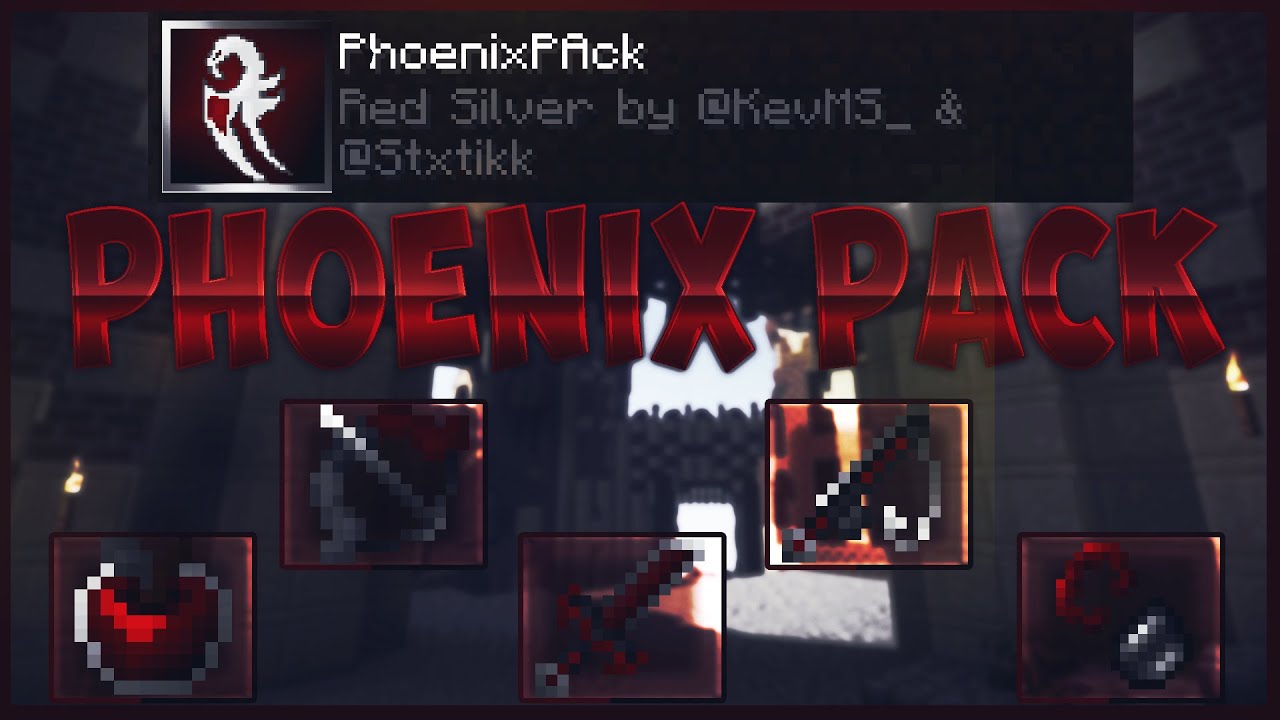 RESOURCE PACK | PHOENIX PACK | PVP,UHC 1.8 - YouTube