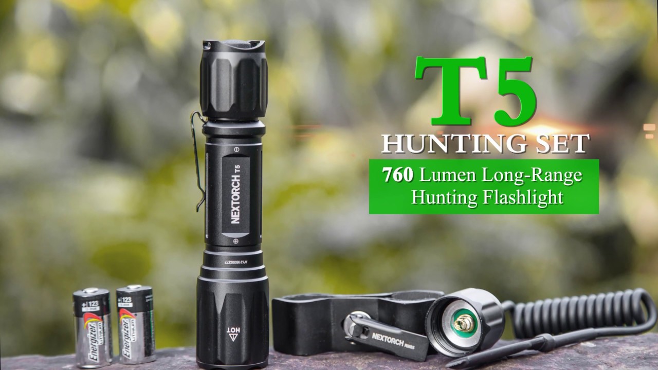 Nextorch 760-lumen 400-meter Long-shot Hunting Flashlight Set- T5 SET - YouTube