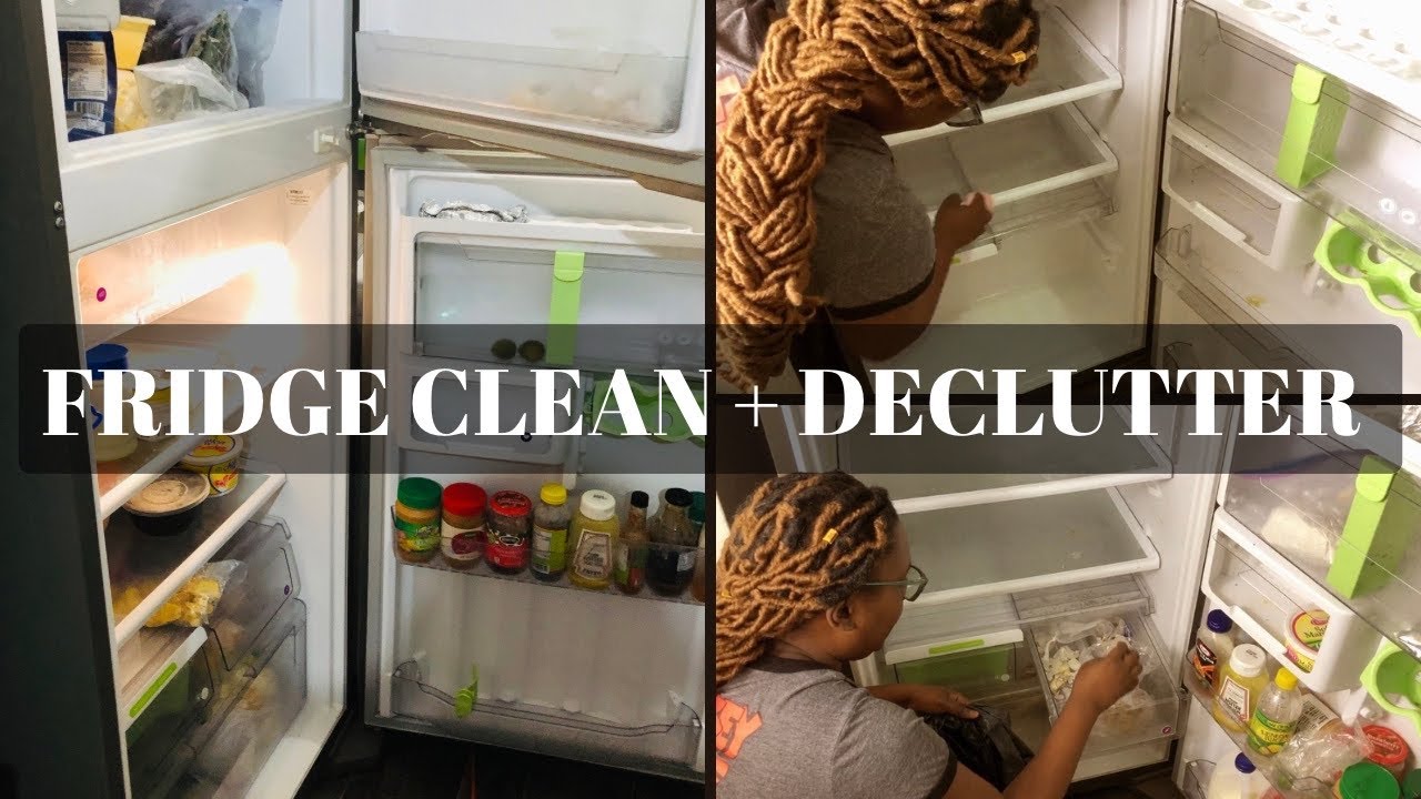 Cleaning a Messy + Cluttered Fridge When You Are Overwhelmed - YouTube