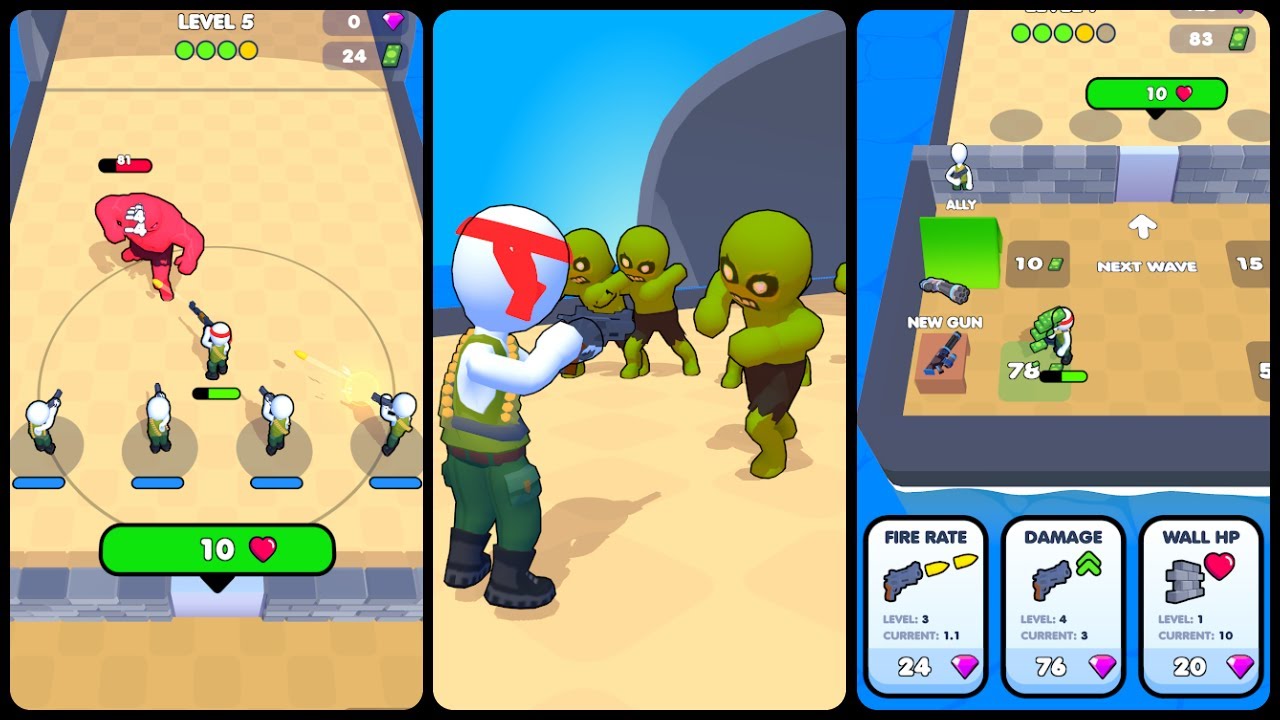 Zombie Defense! Game Mobile Game | Gameplay Android - YouTube