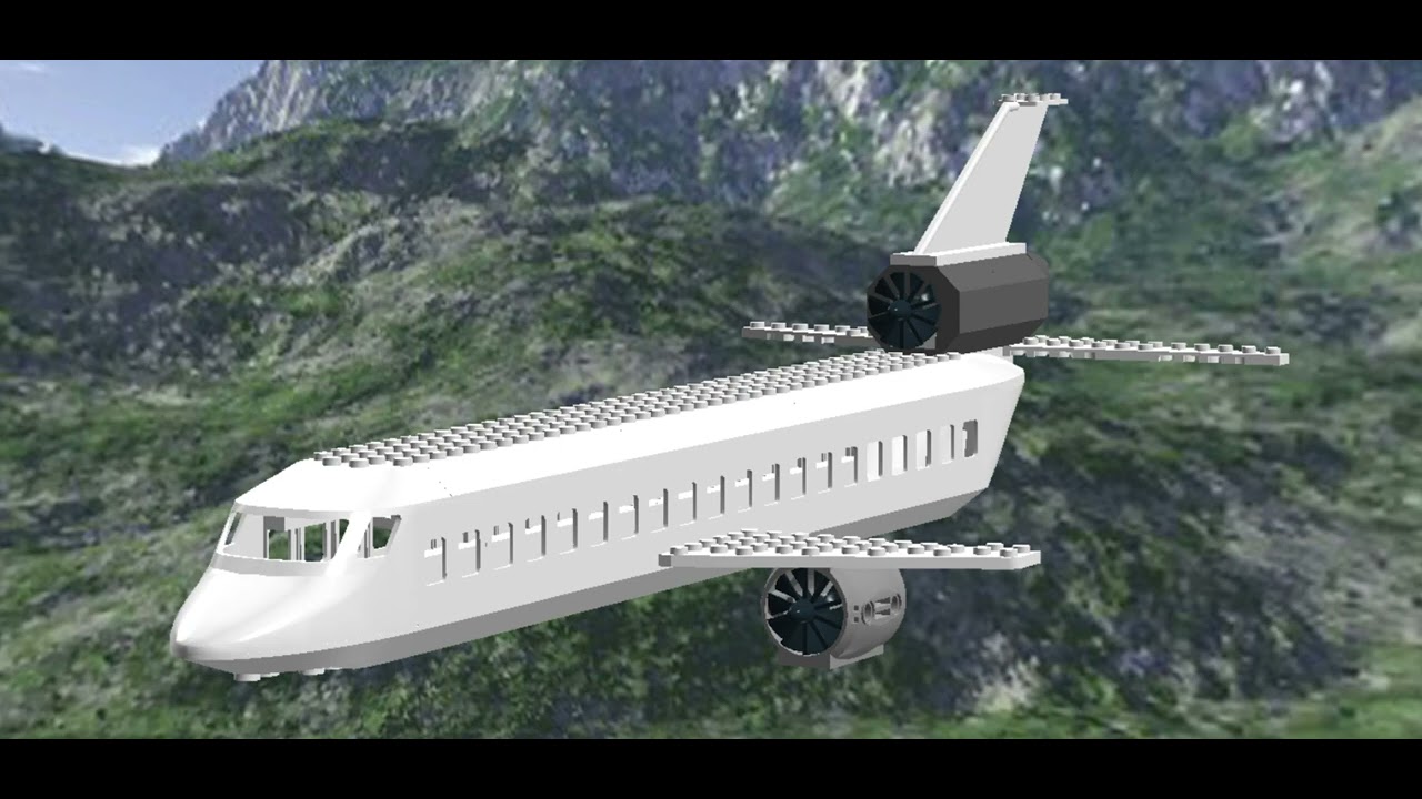 Lego McDonnel Douglas DC 10 Pull up alarm - YouTube