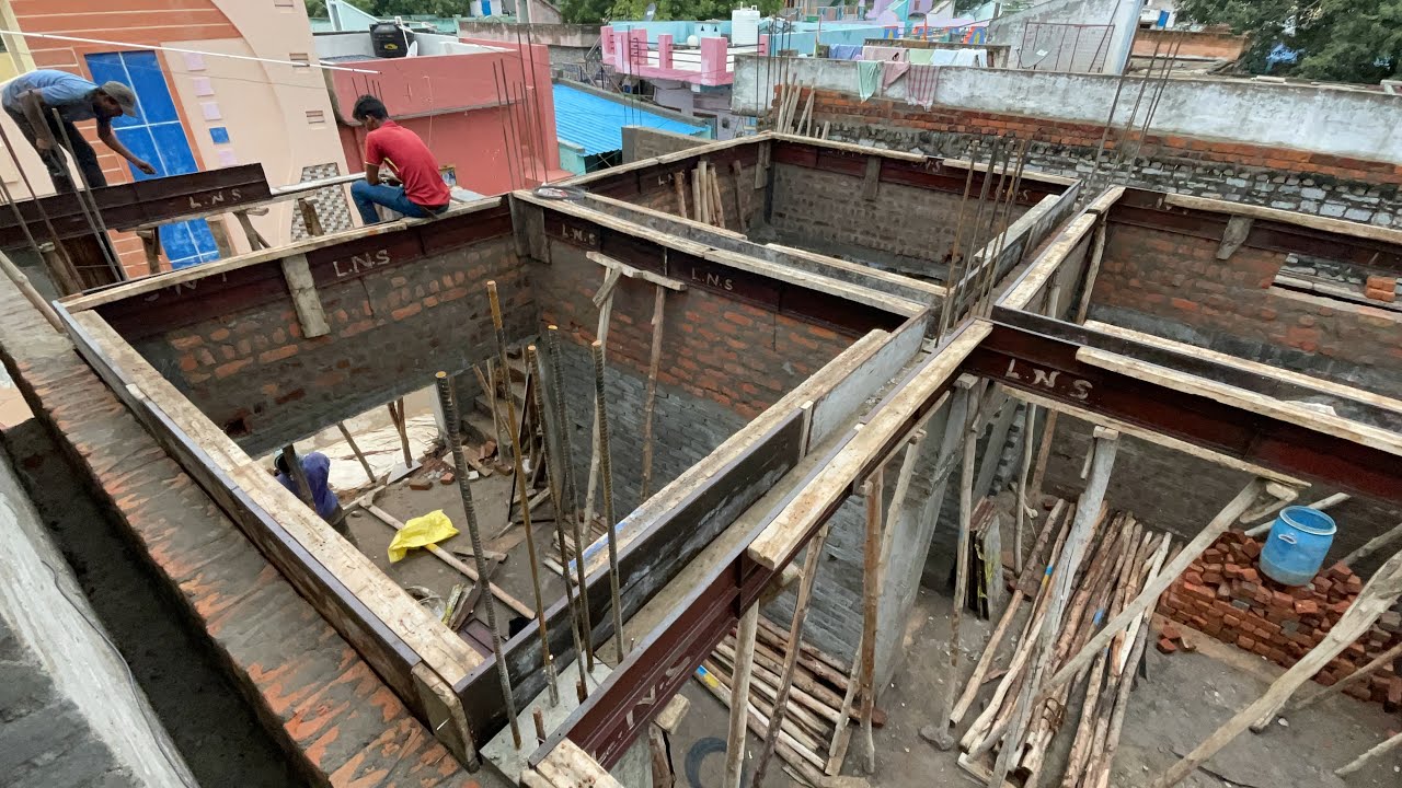 only one day 1400 square feet's roof centring work completed //roof ...