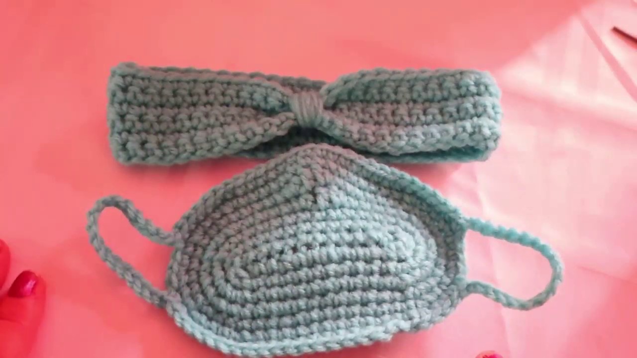 NEW Childs Face Mask with insert and headband - YouTube