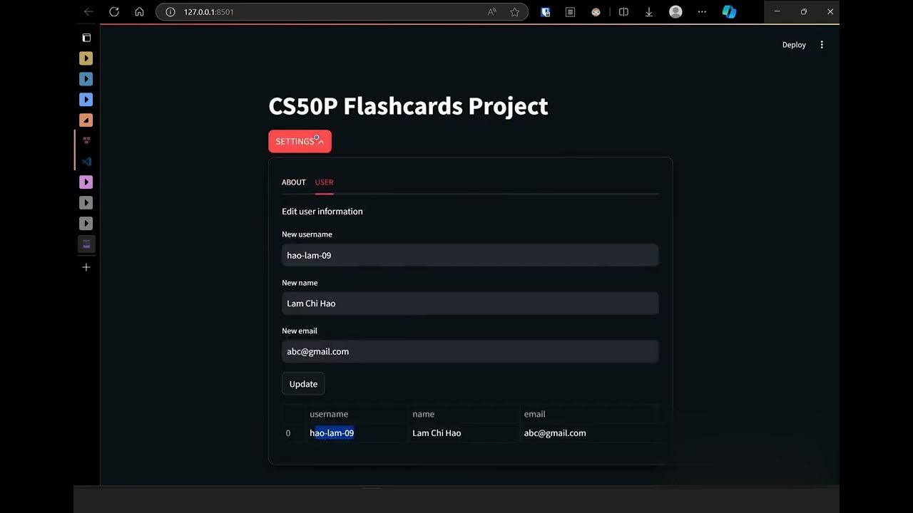 CS50P Final Project: Flashcard - YouTube