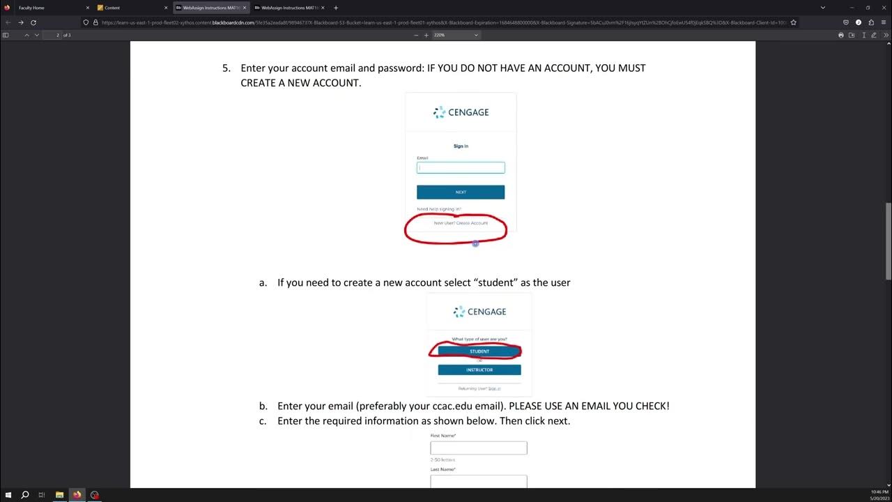 WebAssign Registration YouTube Tutorial - YouTube