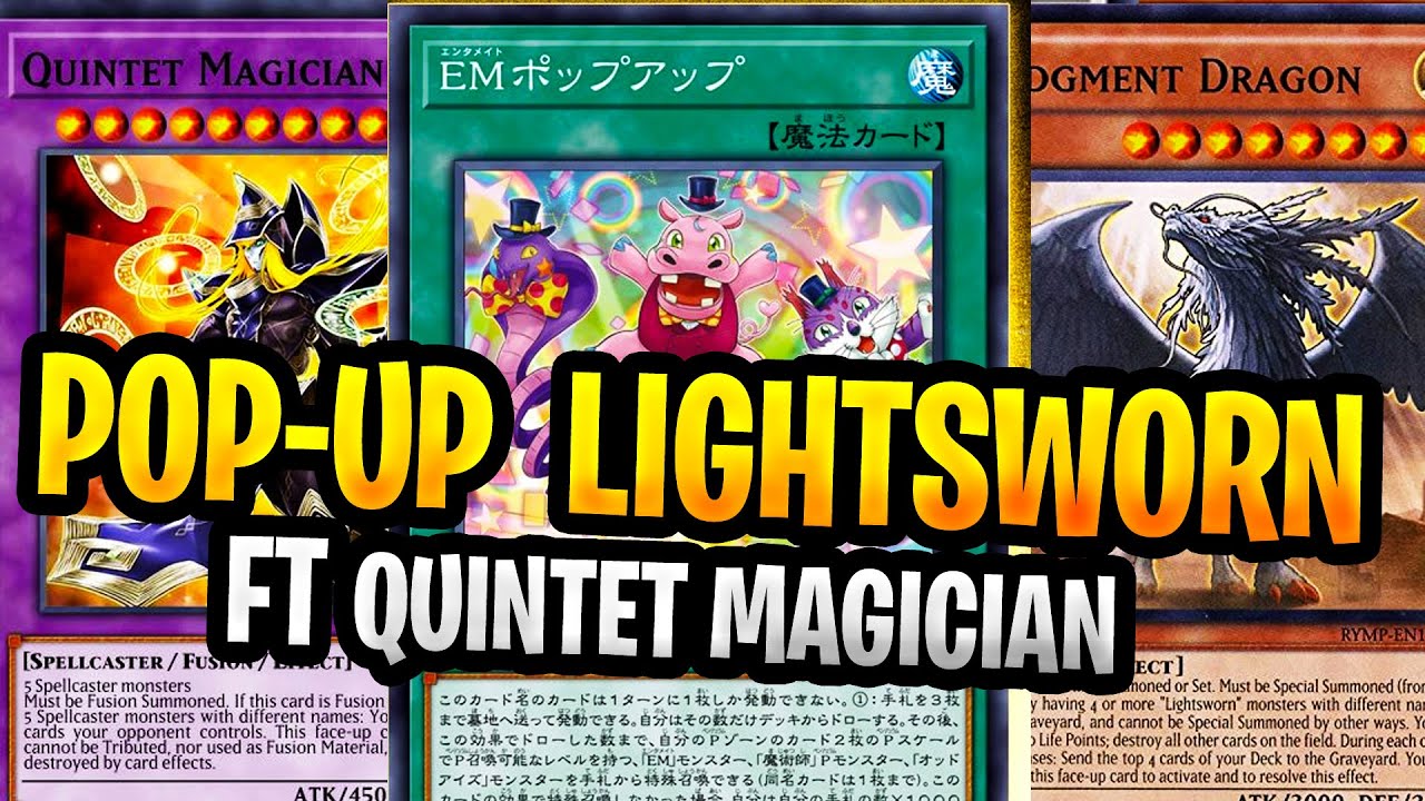 Pop-Up Lightsworn New Draw Power Card "Performapal Pop-Up" 2020 ...