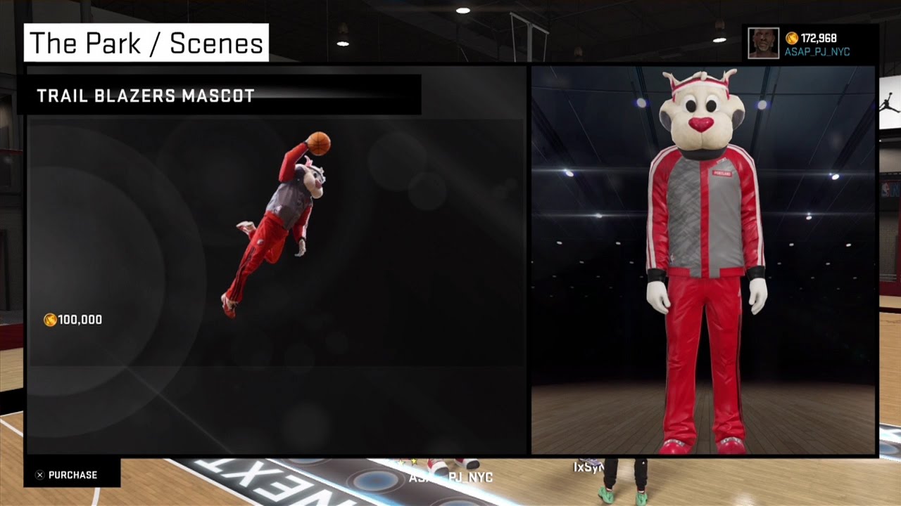 All Legend 3 Mascots in NBA 2K15 - YouTube
