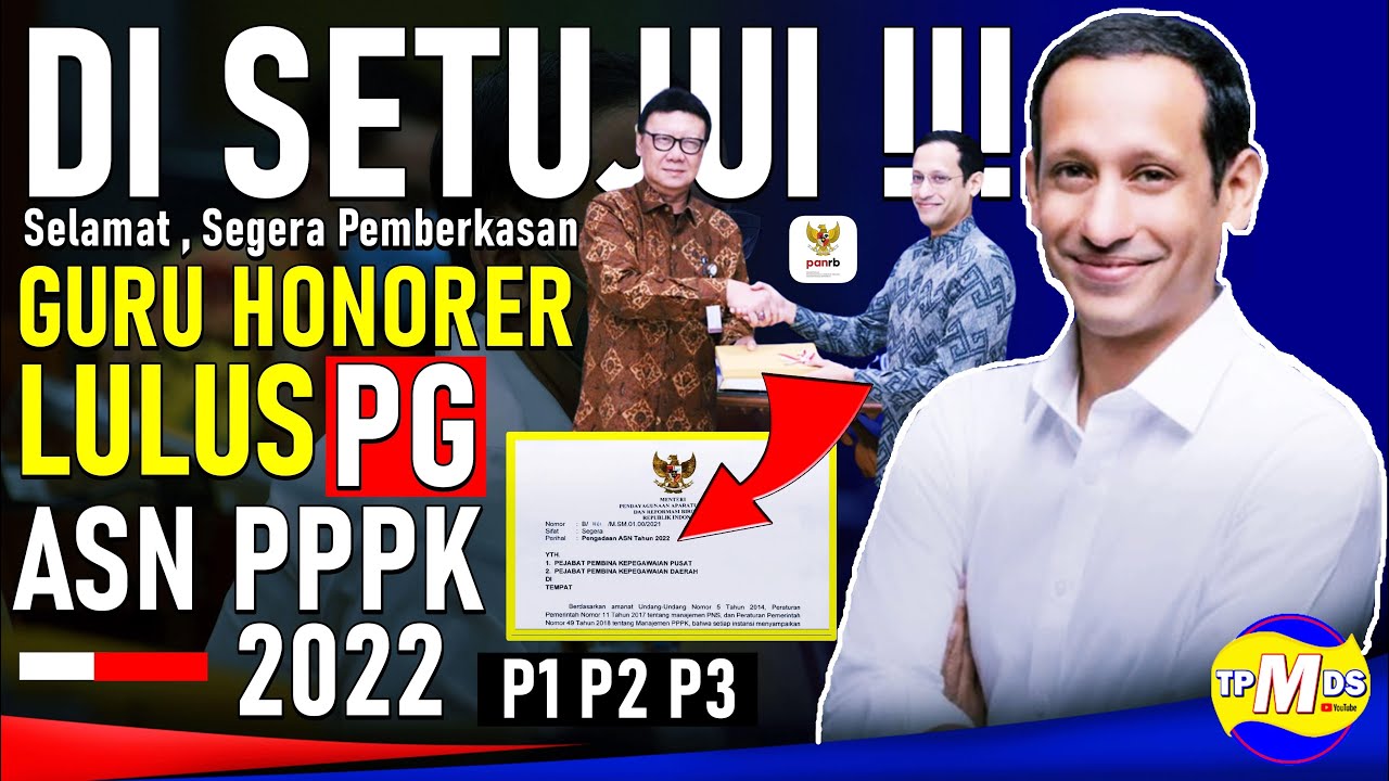 Alhamdulillah Di Setujui !!! Formasi Untuk Lulus PG I Rakor Panselnas Dan Pemda I PPPK 2022 ...