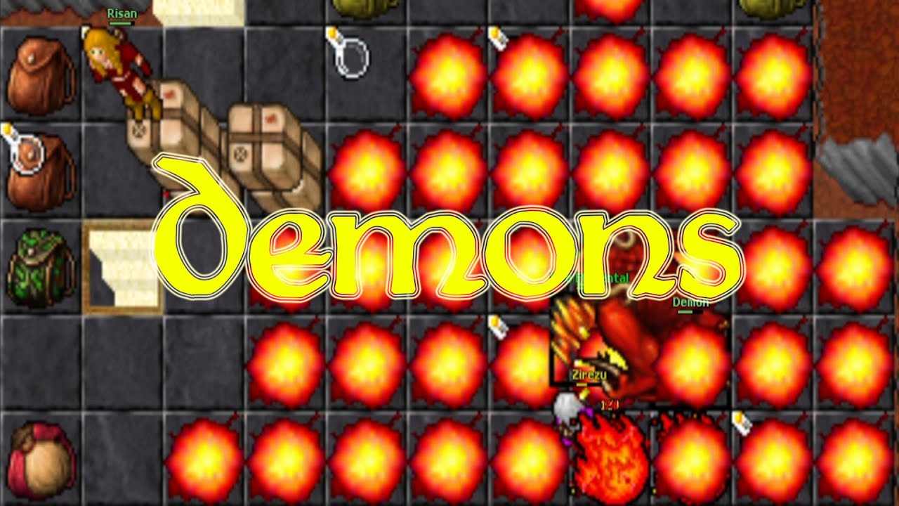 (EXP) They Went To Kill Some Demons On Friends Birthday! (Lunara 2006 - RL Tibia 7.6) Zirezu ...