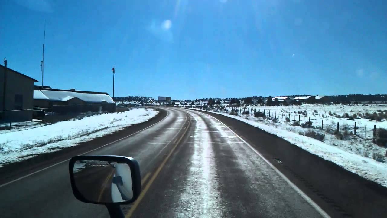 US Highway 89 South through Panguitch, Utah and rolling to Glendale ...