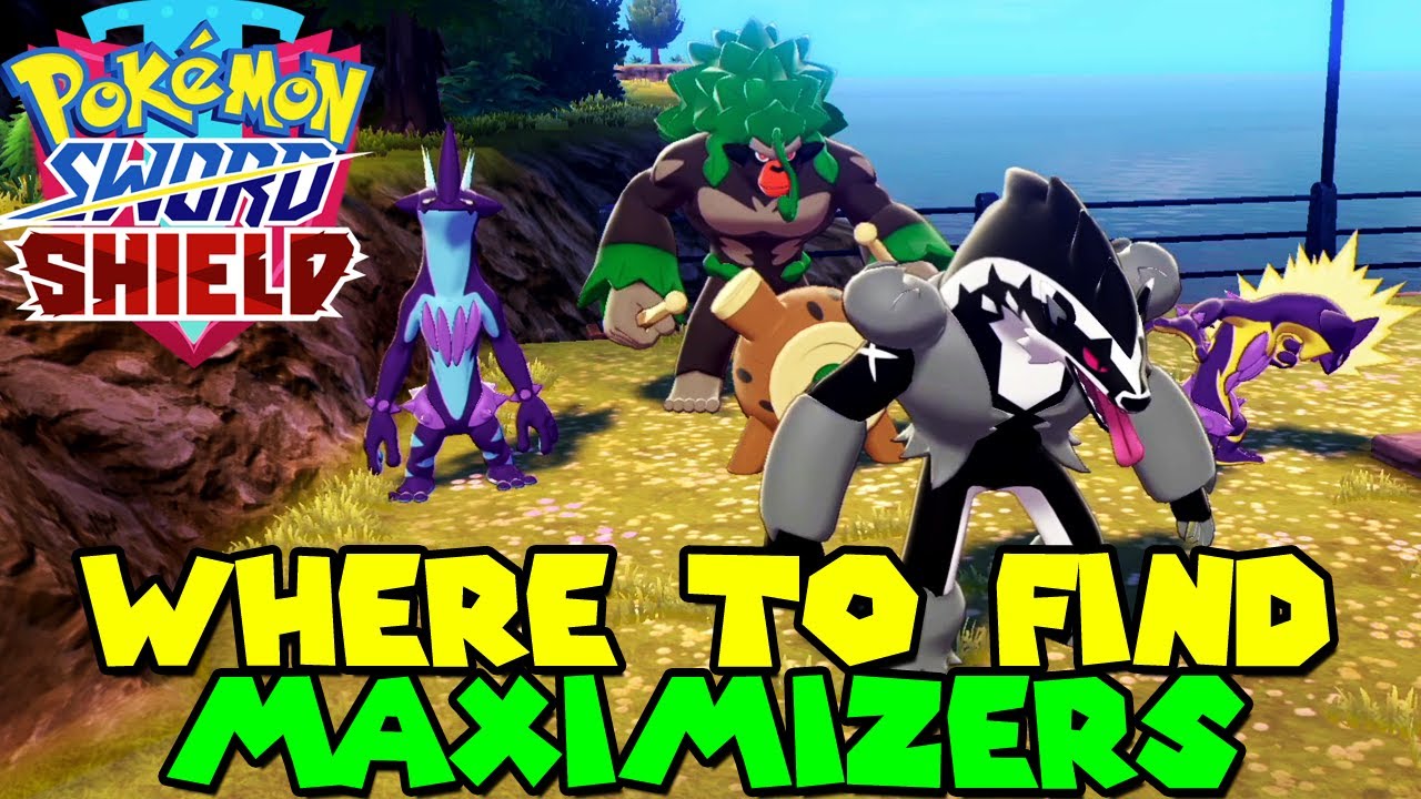 Where to find MAXIMIZERS in Pokemon Sword & Shield Secret - YouTube
