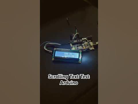 Arduino LCD scrolling text #electricalengineering - YouTube