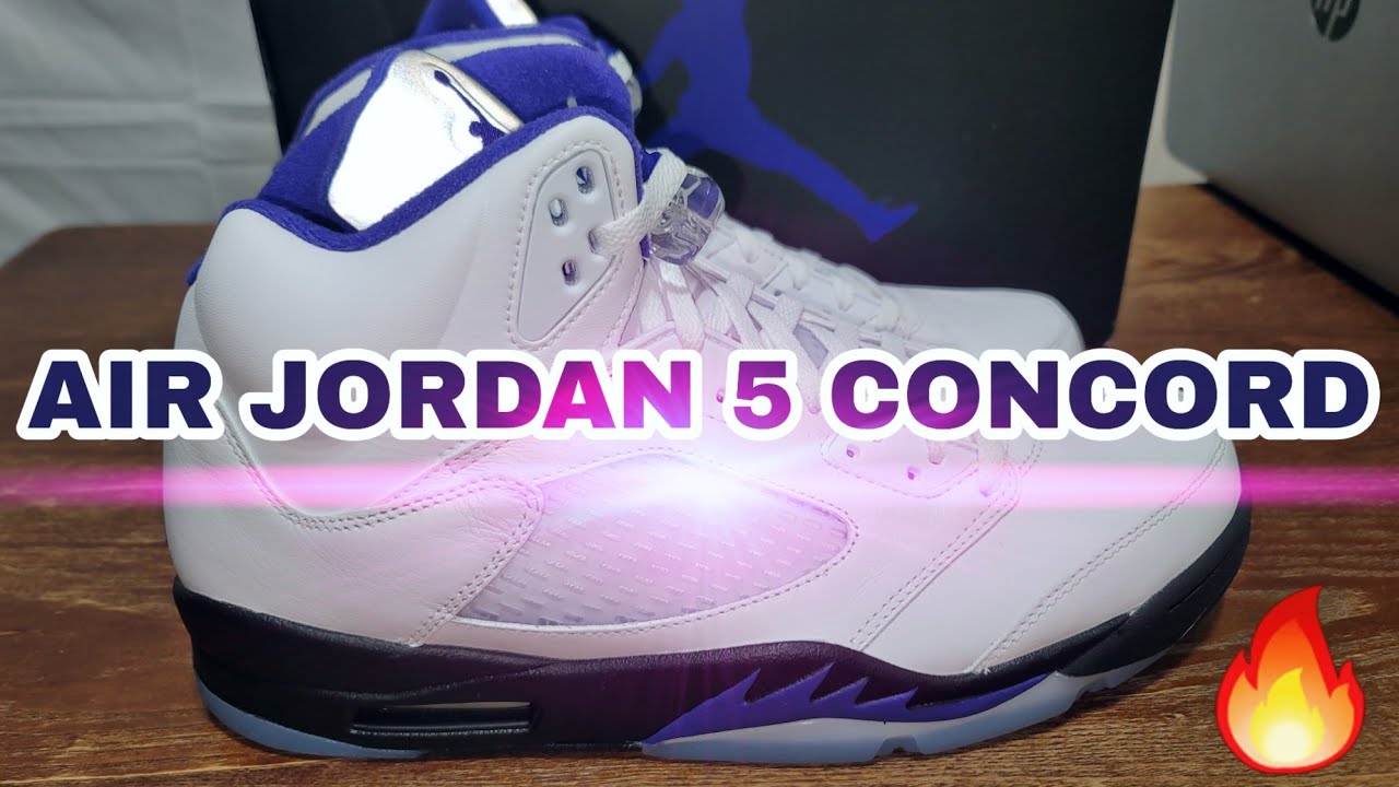 Jordan 5 dark concord review. Clean colorway. Reminds me of the fire ...