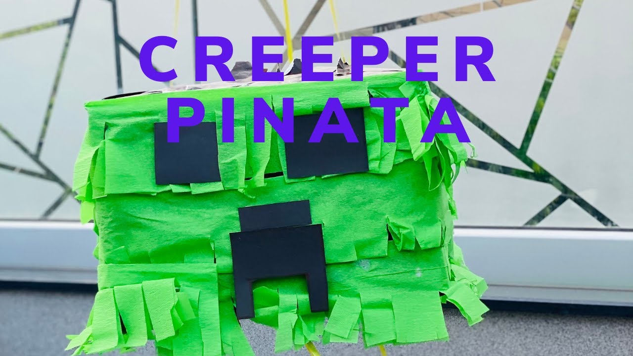 DIY: How to Make a Pinata - Minecraft Creeper - YouTube