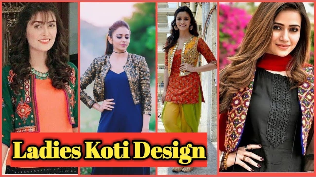 Ladies Koti Design 2020 | Embroidered Jacket Design for Girls | Stylish ...