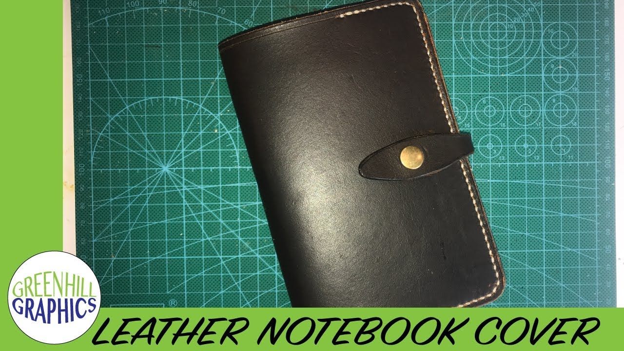 Making a Small Leather Moleskine Notebook Cover - YouTube