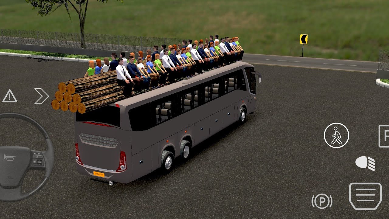 Uphill Climb Road Bus Driving Gameplay || Over Load Passenger With Bus ...