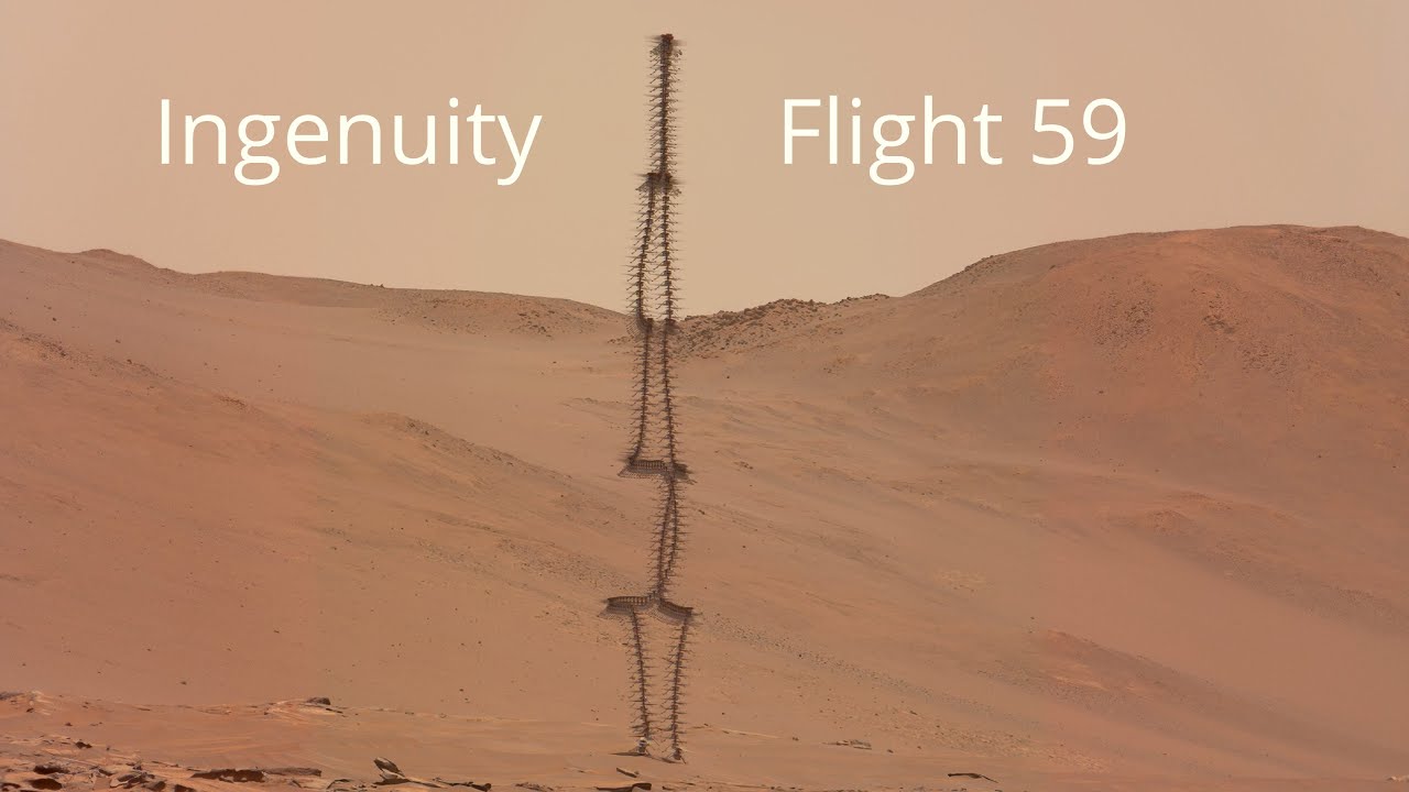 Ingenuity Flight 59, realtime [upscaled | interpolated] - YouTube