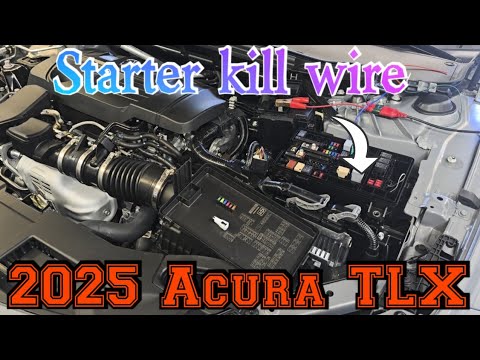 2015 Acura TLX Starter kill, disable wire location - YouTube
