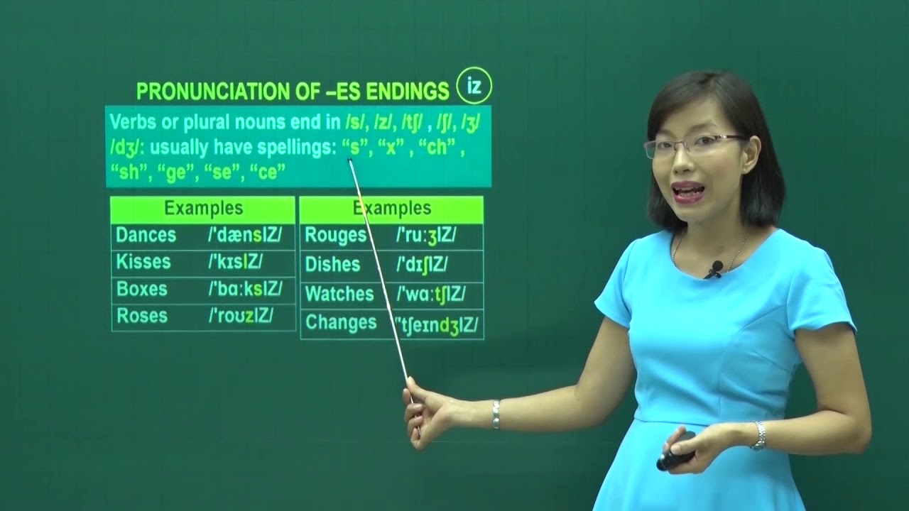 11. Pronunciation of -es endings - YouTube