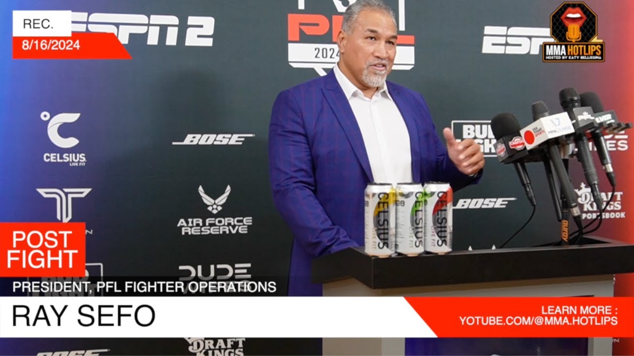 PFL PRESIDENT RAY SEFO | SEMI-FINALS POST FIGHT NEWS CONFERENCE ...