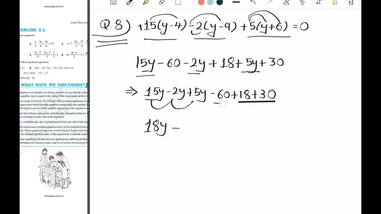 Class 8 maths chapter 2 exercise 2.2 question 8 - YouTube