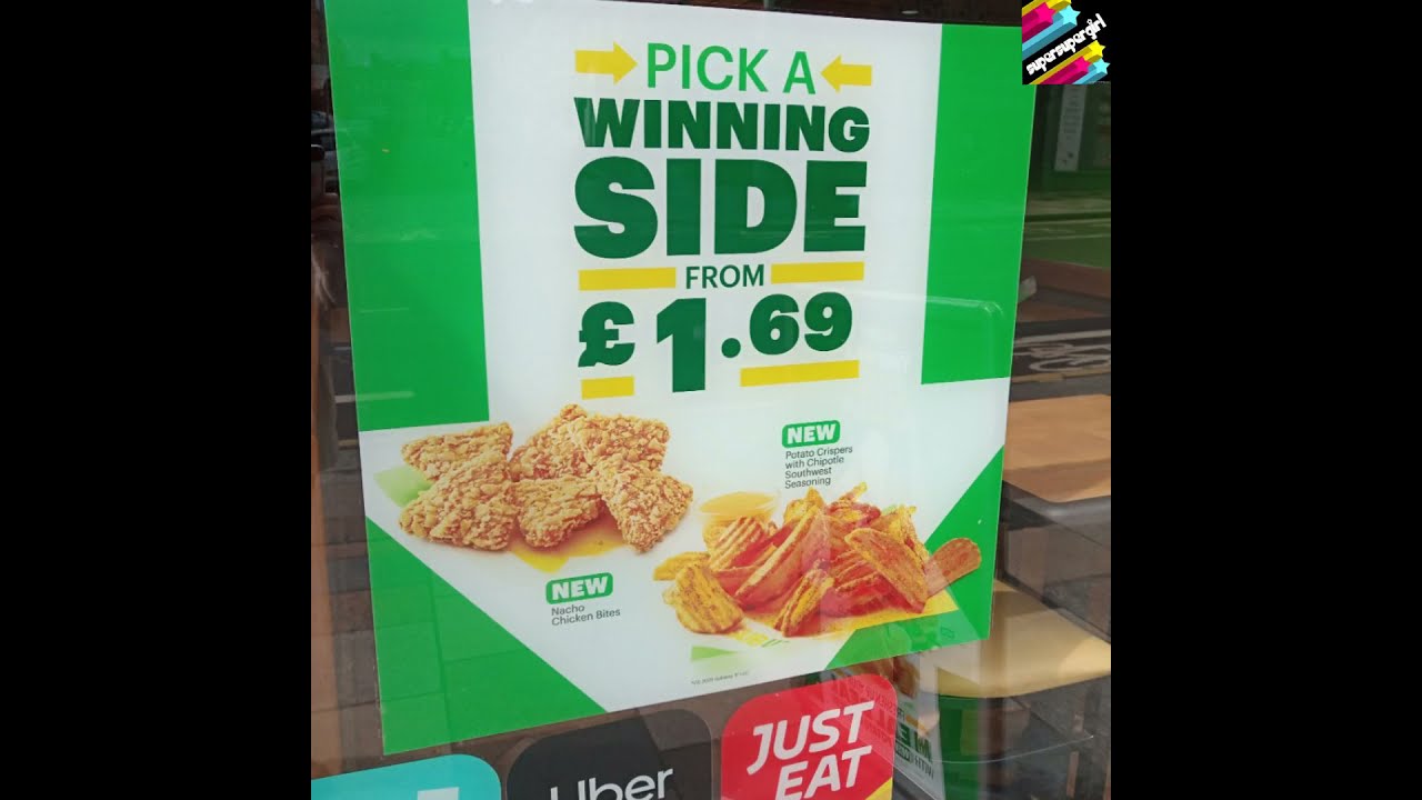 New Nacho chicken bites @ subway - YouTube