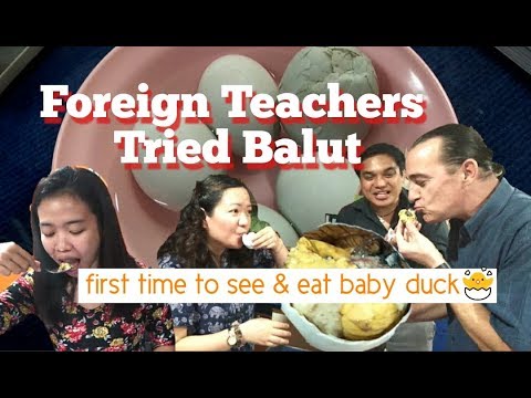 Balut Eating Challenge|Foreign teachers in Thailand tried Balut|First ...