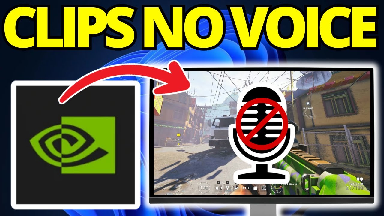 Fix Clips with no Voice Nvidia App - YouTube